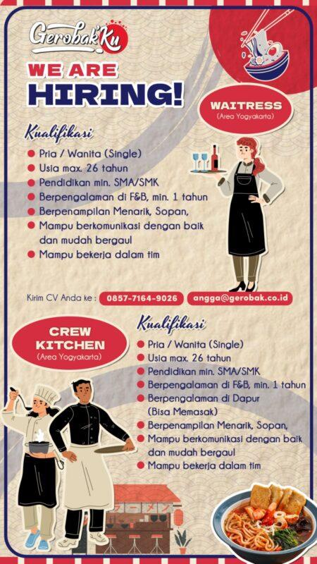 Lowongan Kerja Waitress - Crew Kitchen di PT. Sembilan Sari Boga ...
