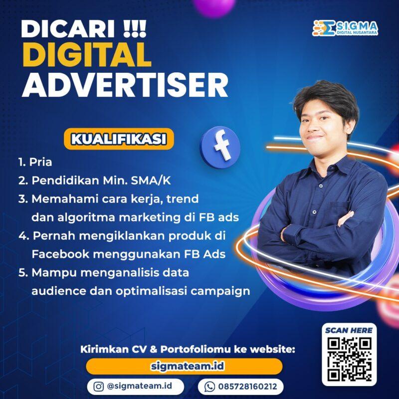 Lowongan Kerja Digital Advertiser - Sales Online - Content Copywriter - Finance & Audit di PT ...