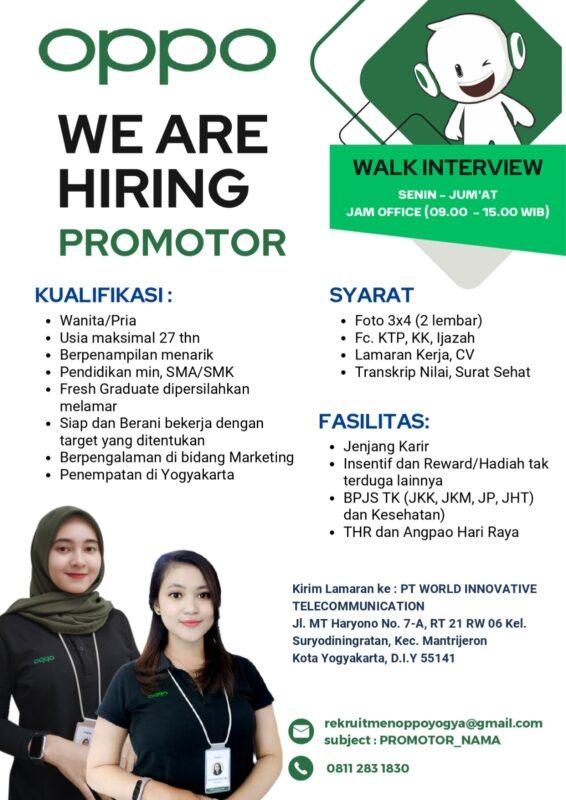 Lowongan Kerja Promotor - Admin Gudang di PT. World Innovative ...