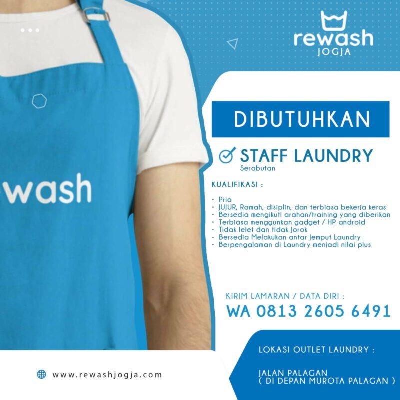 Lowongan Kerja Staff Laundry di Rewash Laundry Jogja - LokerJogja.ID