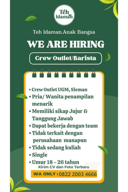 Lowongan Kerja Crew Outlet di Teh Idaman - LokerJogja.ID