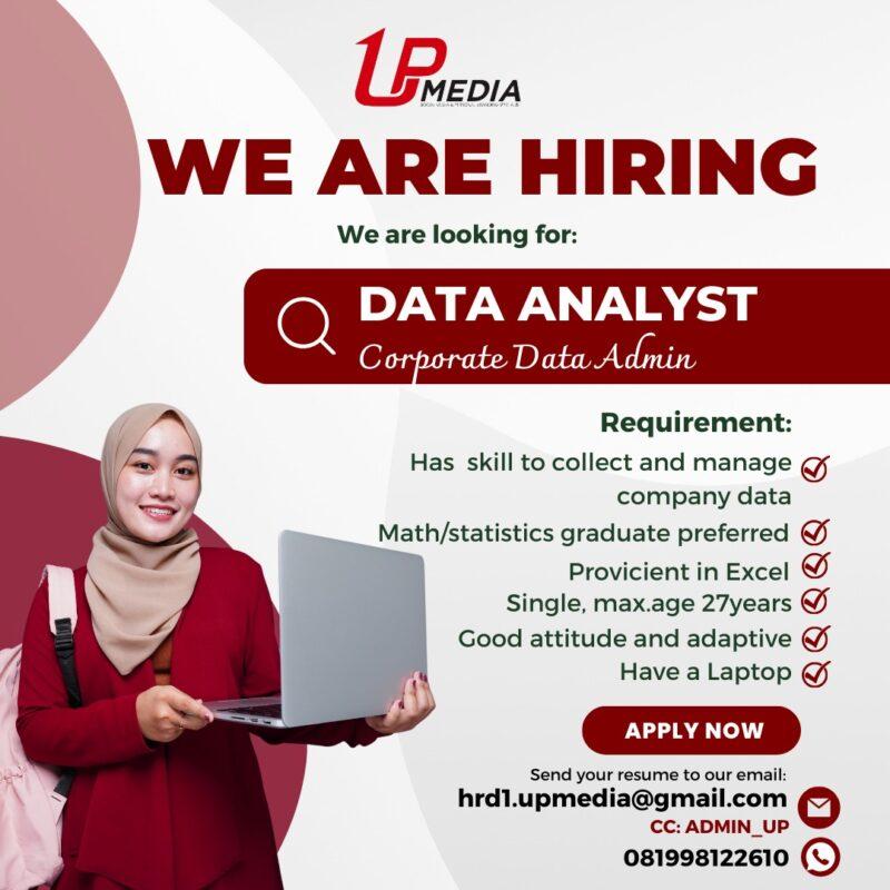Lowongan Kerja Data Analyst di Up Media - LokerJogja.ID
