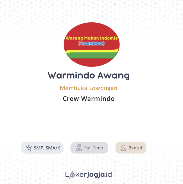 Lowongan Kerja Crew Warmindo di Warmindo Awang - LokerJogja.ID