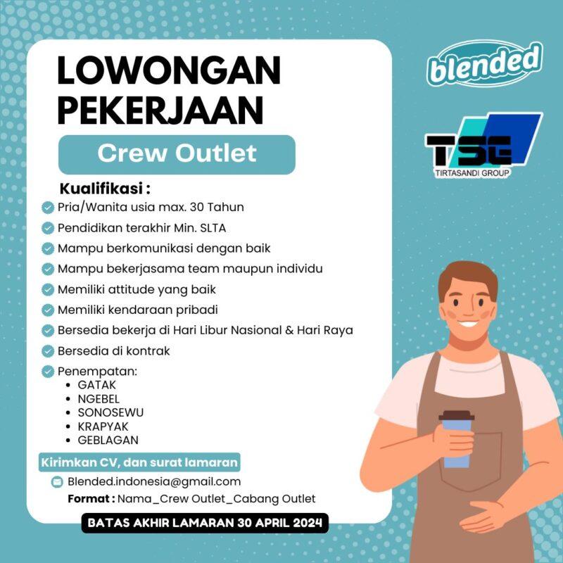 Lowongan Kerja Crew Outlet di Es Blended - LokerJogja.ID