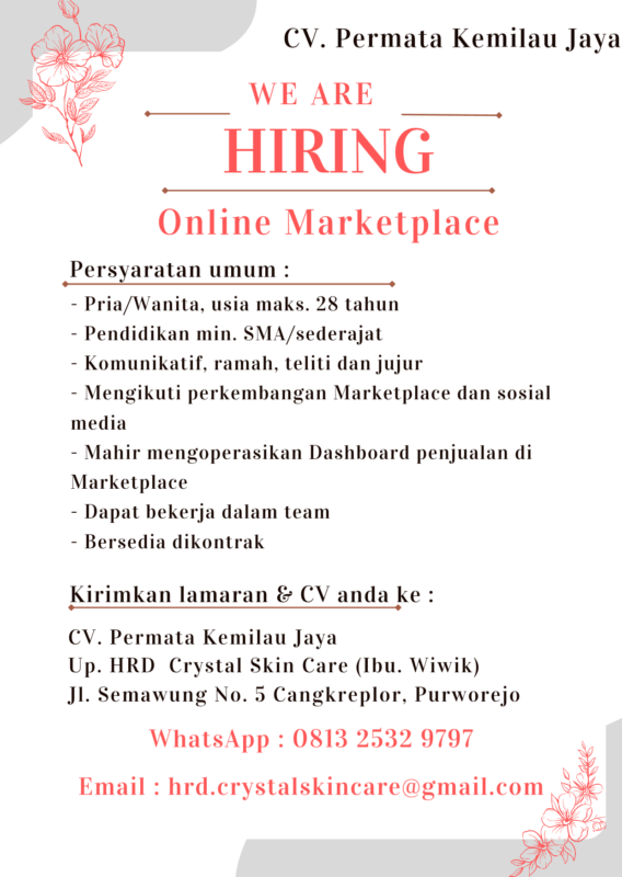 Lowongan Kerja Online Marketplace di CV. Permata Kemilau Jaya ...