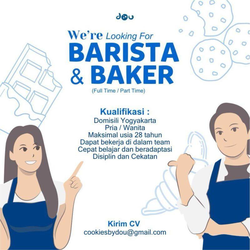Lowongan Kerja Barista - Baker di Cookies By Dou - LokerJogja.ID