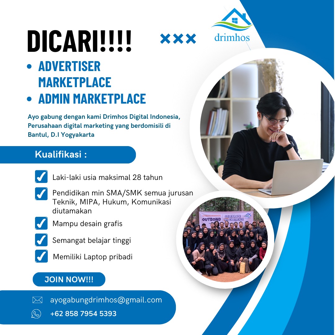 Lowongan Kerja Advertiser Marketplace - Admin Marketplace - Customer Relationship Management ...