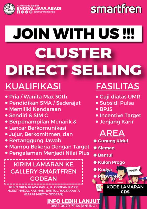Lowongan Kerja Cluster Direct Selling di Enggal Jaya Abadi (Smartfren) - LokerJogja.ID