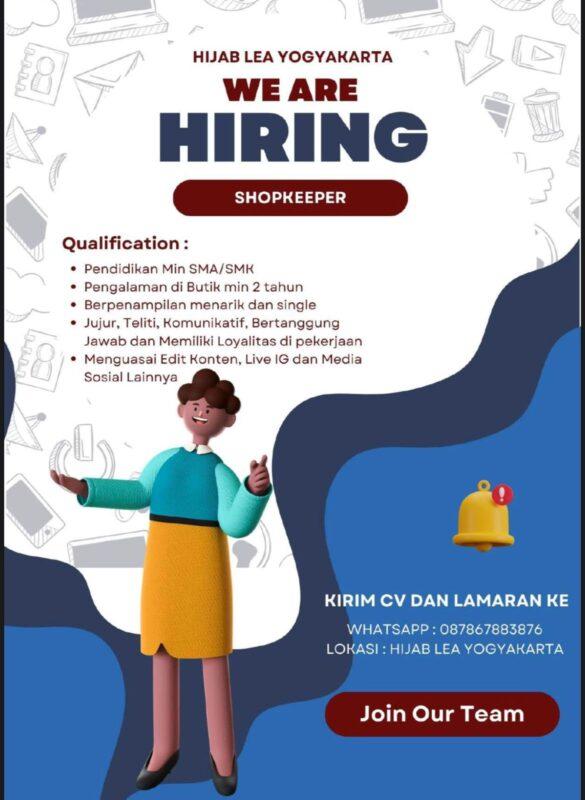 Lowongan Kerja Shopkeeper Wanita di Hijab Lea - LokerJogja.ID
