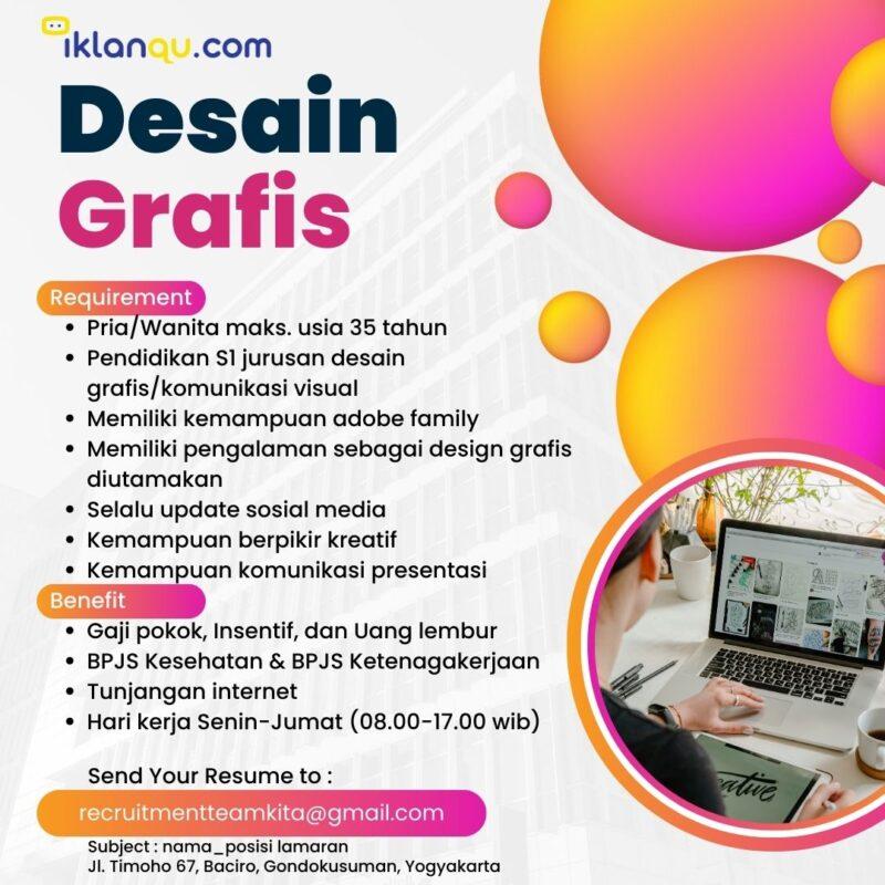 Lowongan Kerja Desain Grafis di Iklanqu.com - LokerJogja.ID