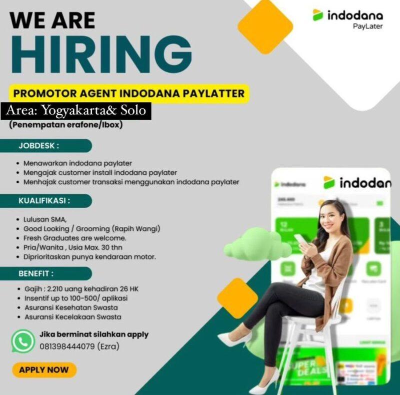 Lowongan Kerja Promotor Agent Indodana Paylatter di Indodana ...