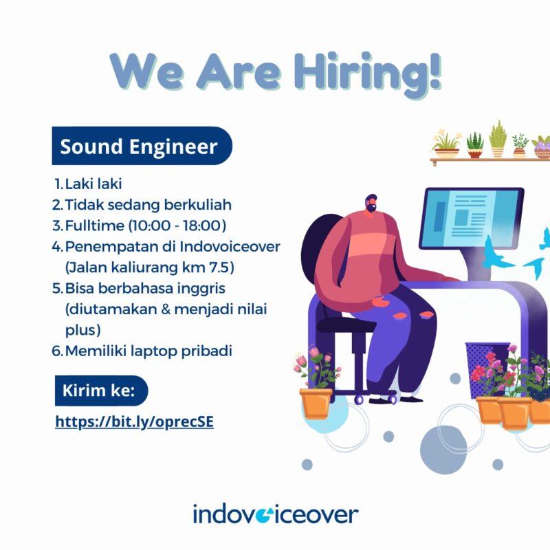 Lowongan Kerja Sound Engineer di Indovoiceover - LokerJogja.ID