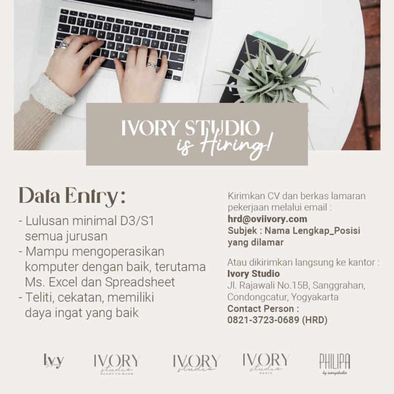 Lowongan Kerja Data Entry - Purchasing - Dresser - Tenaga Jahit/Payet/Bordir - Live Streamer di ...