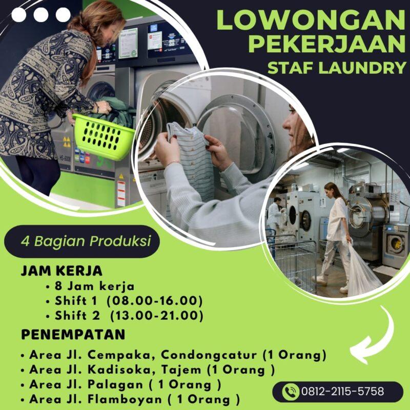 Lowongan Kerja Staff Laundry di MOS Laundry - LokerJogja.ID