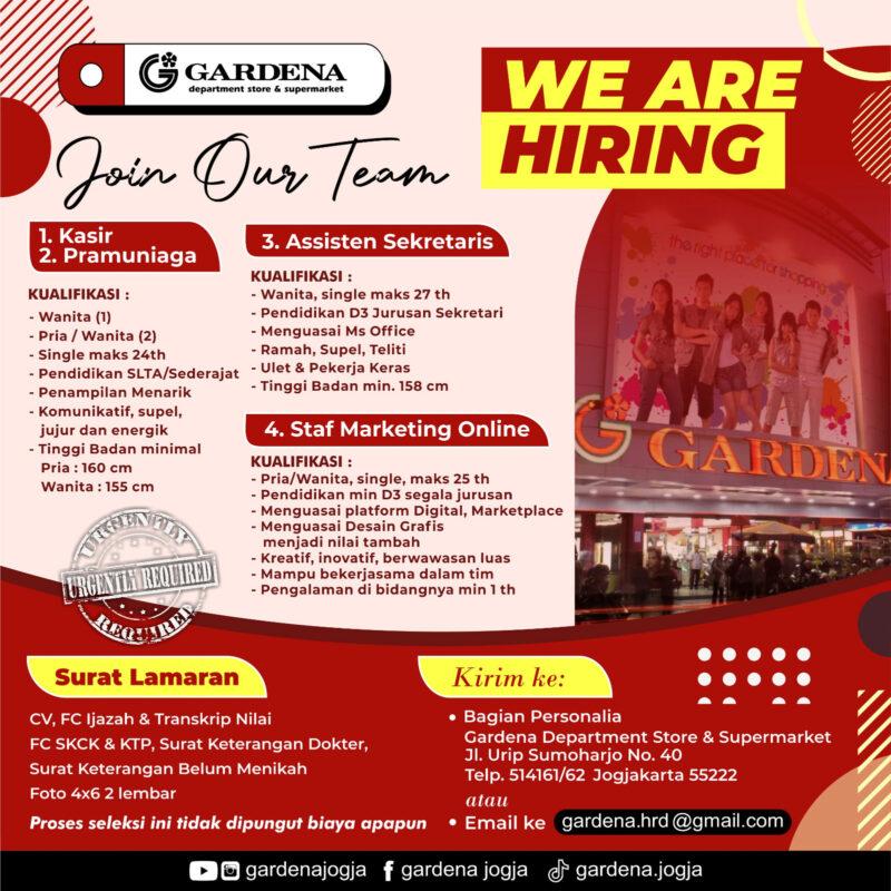 Lowongan Kerja Kasir - Pramuniaga - Assisten Sekretaris - Staf Marketing Online - Waiters di PT ...