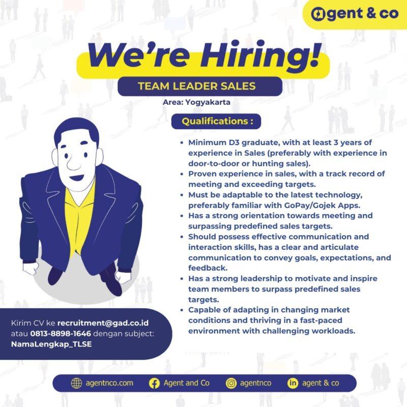 Lowongan Kerja Team Leader Sales - Sales Executive di PT. Global Aloh ...