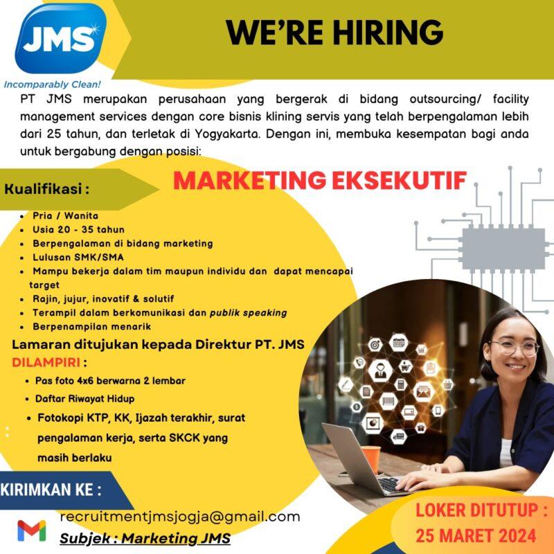 Lowongan Kerja Marketing Eksekutif - Desain Grafis di PT. Judin Makmur Sejahtera - LokerJogja.ID