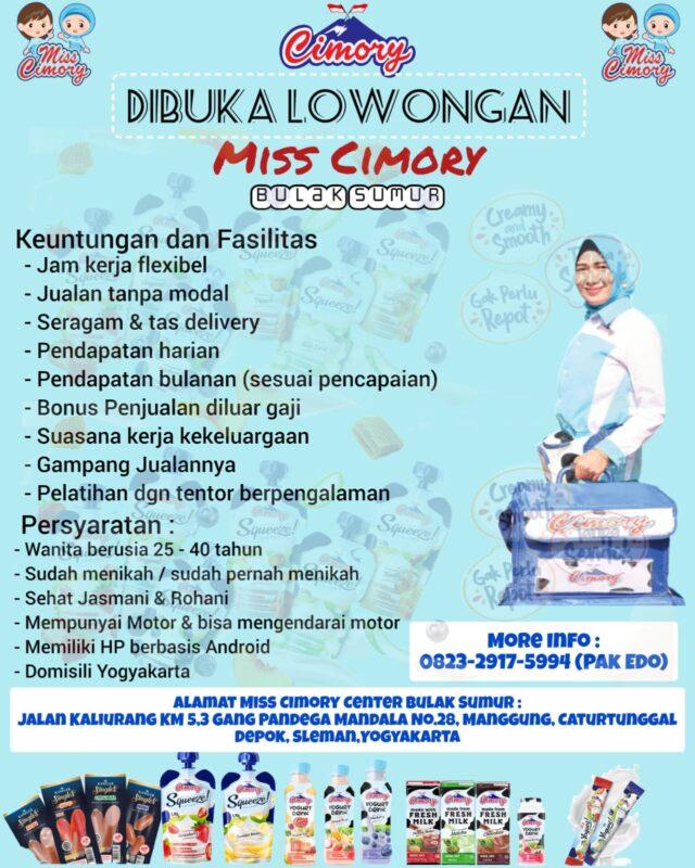 Lowongan Kerja Sales Motoris Cimory (Miss Cimory) di PT. Macrosentra ...
