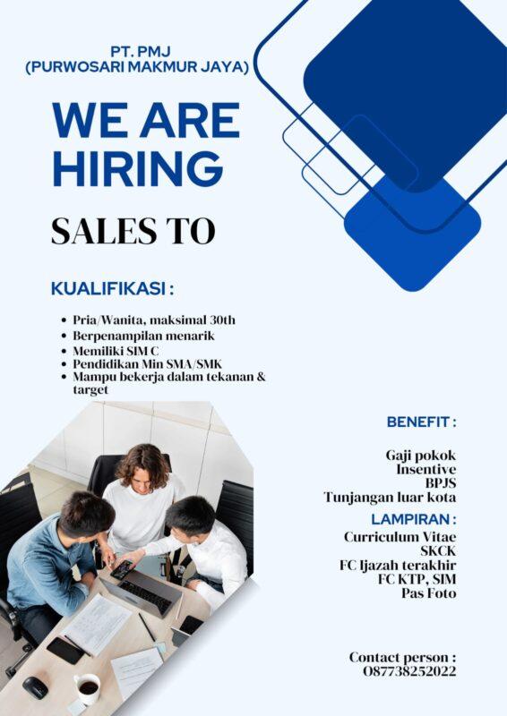 Lowongan Kerja Sales TO di PT. Purwosari Makmur Jaya - LokerJogja.ID