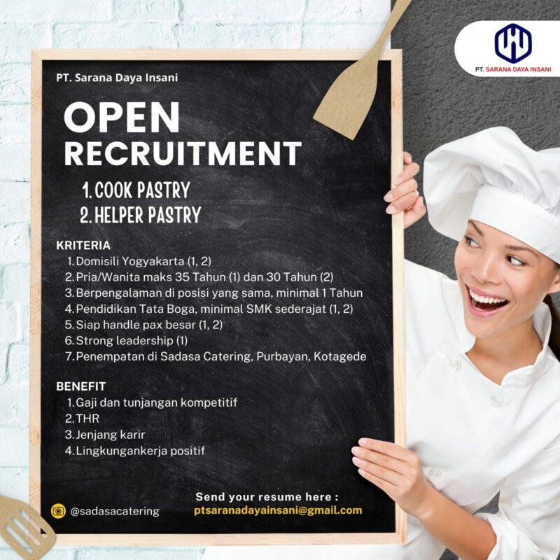 Lowongan Kerja Cook Pastry - Helper Pastry di PT. Sarana Daya Insani ...