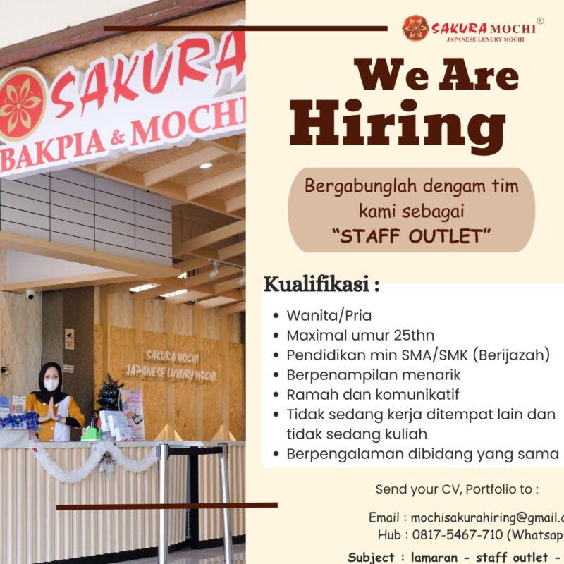Lowongan Kerja Staff Outlet di Mochi Sakura - LokerJogja.ID Lowongan Kerja Staff Outlet di Mochi Sakura - LokerJogja.ID