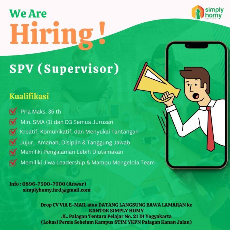 Lowongan Kerja SPV (Supervisor) di Simply Homy Guest House - LokerJogja.ID