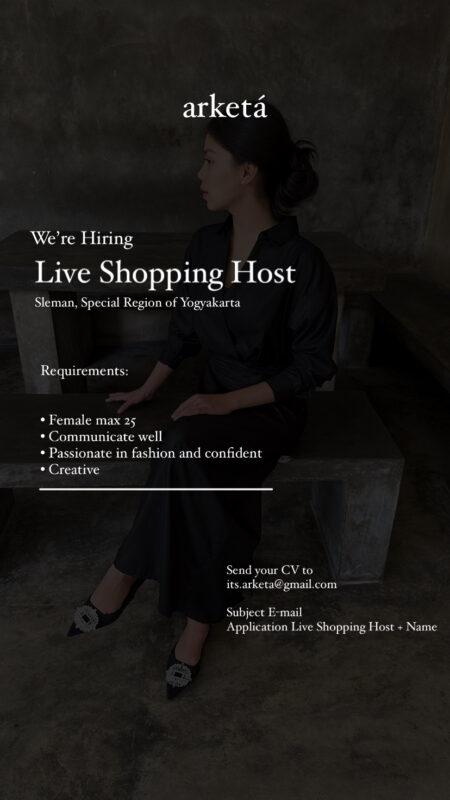 Lowongan Kerja Live Shopping Host di Arketá - LokerJogja.ID