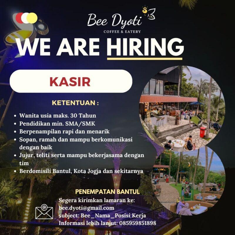 Lowongan Kerja Kasir - Cook/Cook Helper di Bee Dyoti Hidden Cafe ...