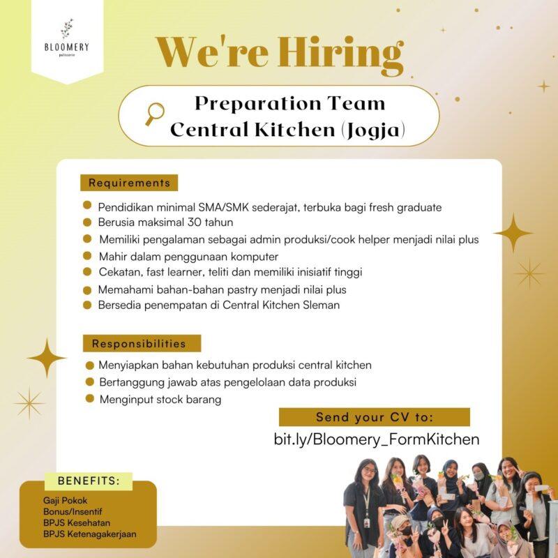 Lowongan Kerja Preparation Team - Temporary Worker Inventory - Casual Kitchen - Temporary Worker ...