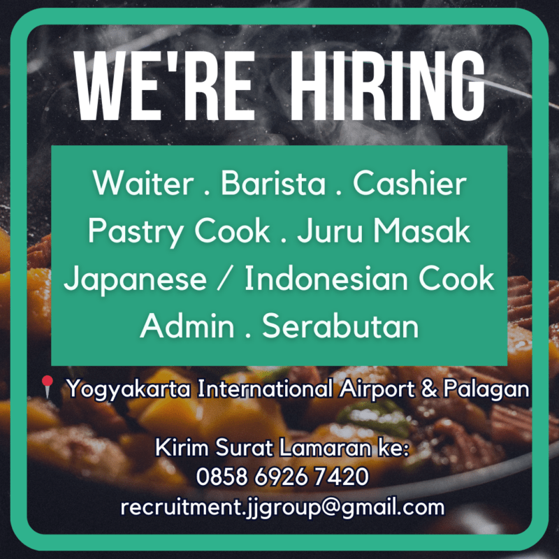 Lowongan Kerja Barista - Kasir - Waiter - Pastry Cook - Indonesian Cook ...