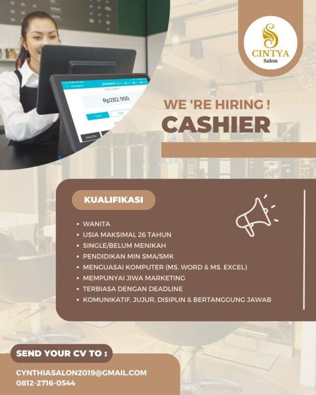 Lowongan Kerja Cashier di Cintya Salon - LokerJogja.ID
