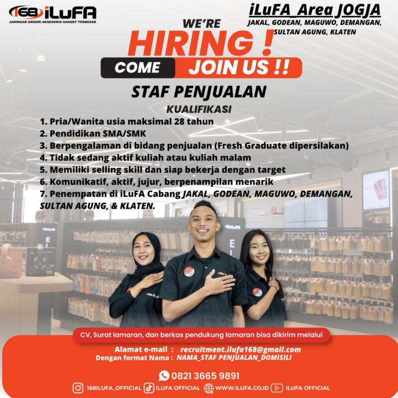 Lowongan Kerja Staf Penjualan - Admin Outlet di IluFA - LokerJogja.ID