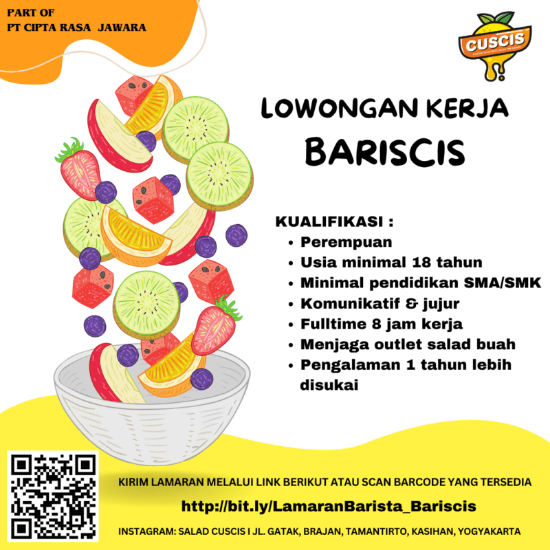 Lowongan Kerja Bariscis - Barista - Crew Outlet - Junior Staff Brand di ...