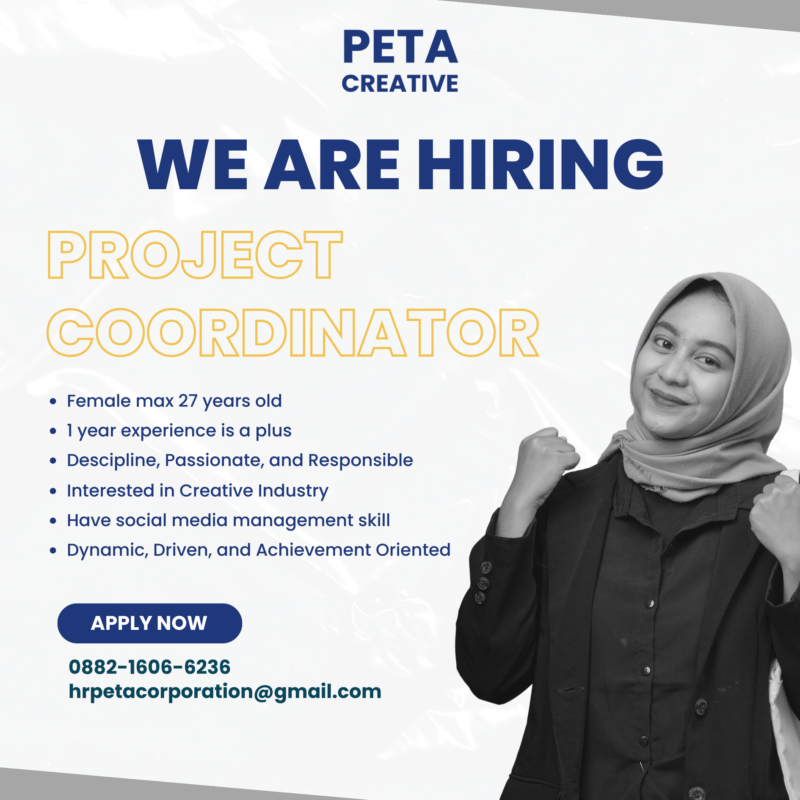 Lowongan Kerja Project Coordinator - Account Executive - Junior Project Manager - Social Media ...