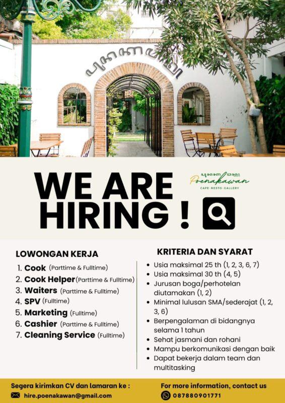 Lowongan Kerja Cook - Cook Helper - Waiters - SPV dan Pekerjaan Lainnya ...
