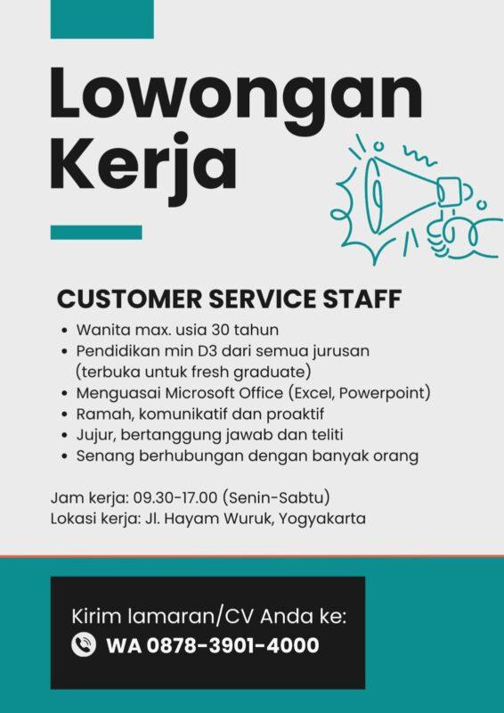 Lowongan Kerja Customer Service Staff di Prife Indonesia - LokerJogja.ID