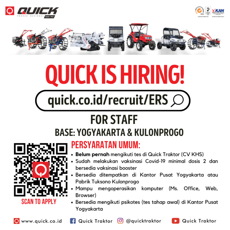 Lowongan Kerja Staff Produksi - Staf Desain - Staf Hubungan Kerja ...