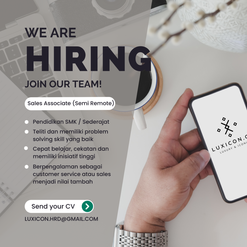 Lowongan Kerja Sales Associate di luxicon.id - LokerJogja.ID
