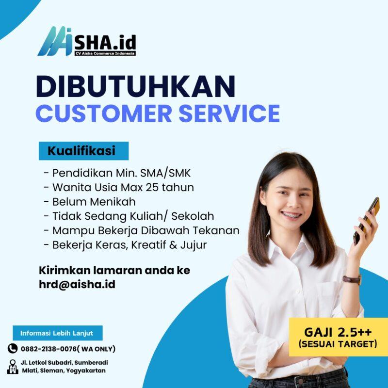 Lowongan Kerja Customer Service di Aisha.Id - LokerJogja.ID