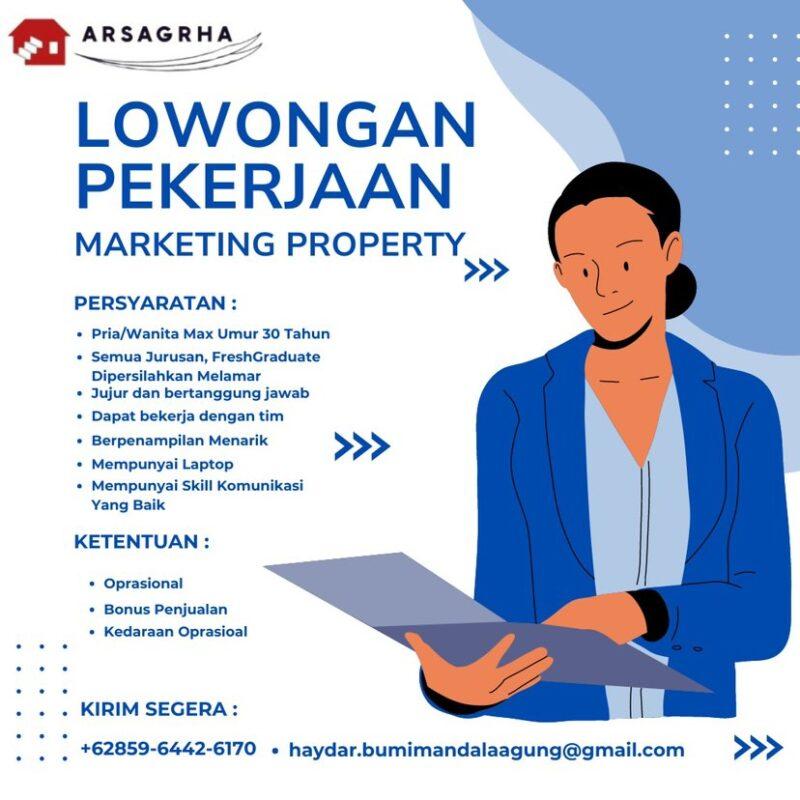 Lowongan Kerja Marketing Property di Arsagrha Property - LokerJogja.ID