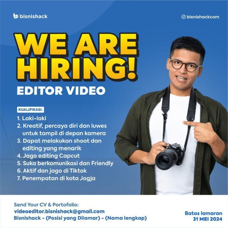 Lowongan Kerja Editor Video di Bisnishack - LokerJogja.ID