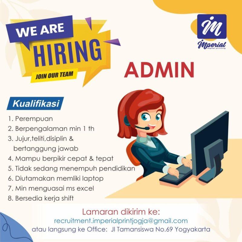 Lowongan Kerja Customer Service - Finishing - Admin - SPV Produksi - Sales Marketing di CV ...