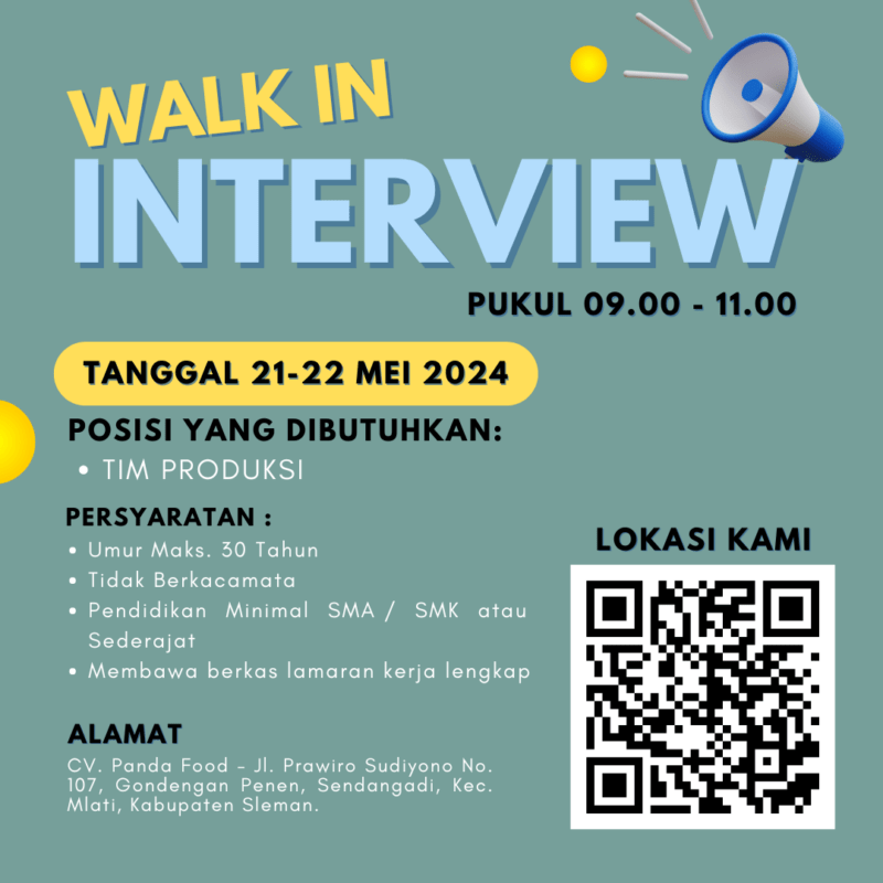 Lowongan Kerja Tim Produksi di CV. Panda Food Indonesia - LokerJogja.ID