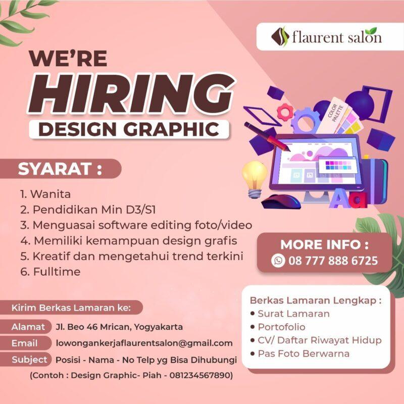 Lowongan Kerja Design Grafis di Flaurent Salon Spa - LokerJogja.ID