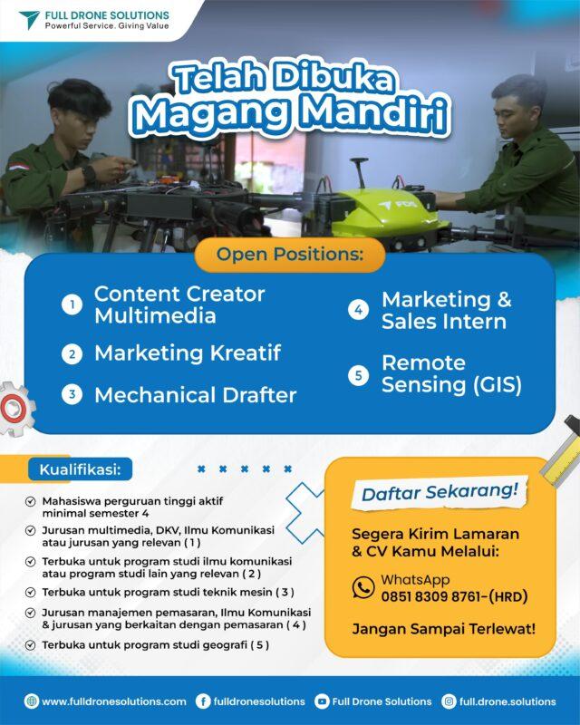 Lowongan Kerja Magang Mandiri - Part Time CS di Full Drone Solution & Buaya Karya Intrument ...