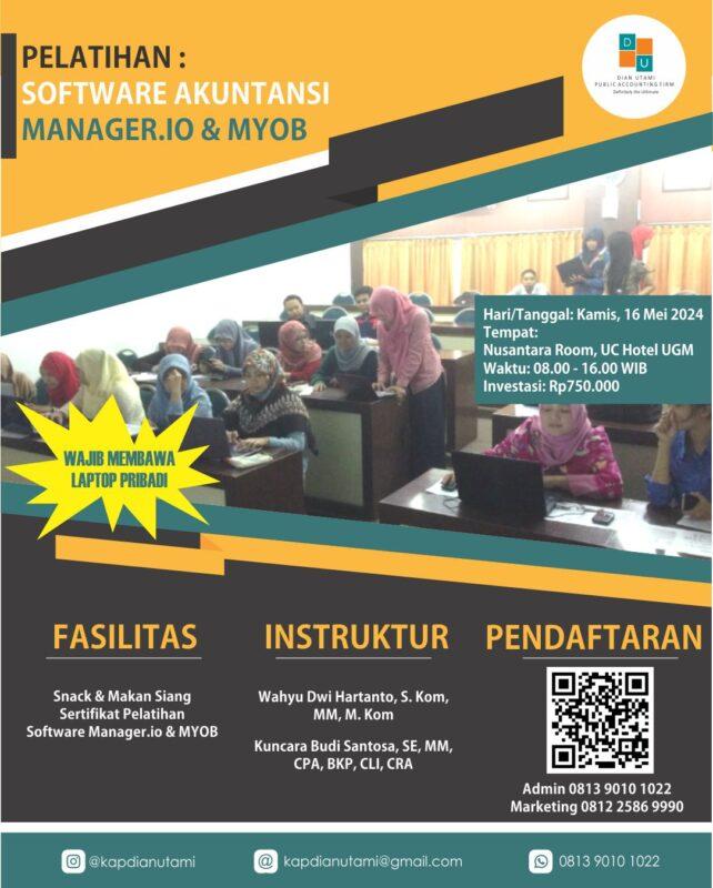 Lowongan Kerja Pelatihan Software Akuntansi Manager.io dan MYOB di ...