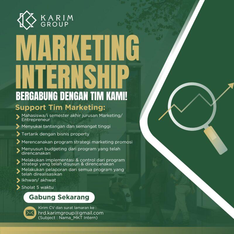 Lowongan Kerja Marketing Internship - HR Admin Internship - Content ...