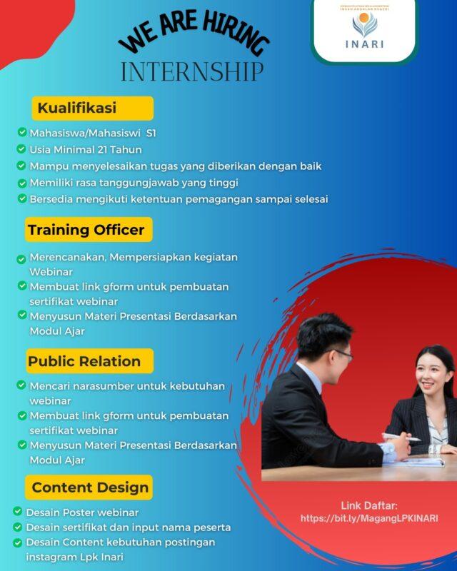 Lowongan Kerja Training Officer - Public Relation - Content Design di ...