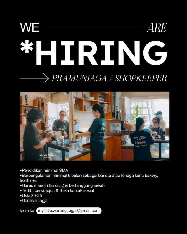 Lowongan Kerja Pramuniaga/Shopkeeper di My Little Warung - LokerJogja.ID