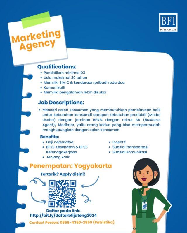 Lowongan Kerja Marketing Agency di PT. BFI Finance Indonesia Tbk ...
